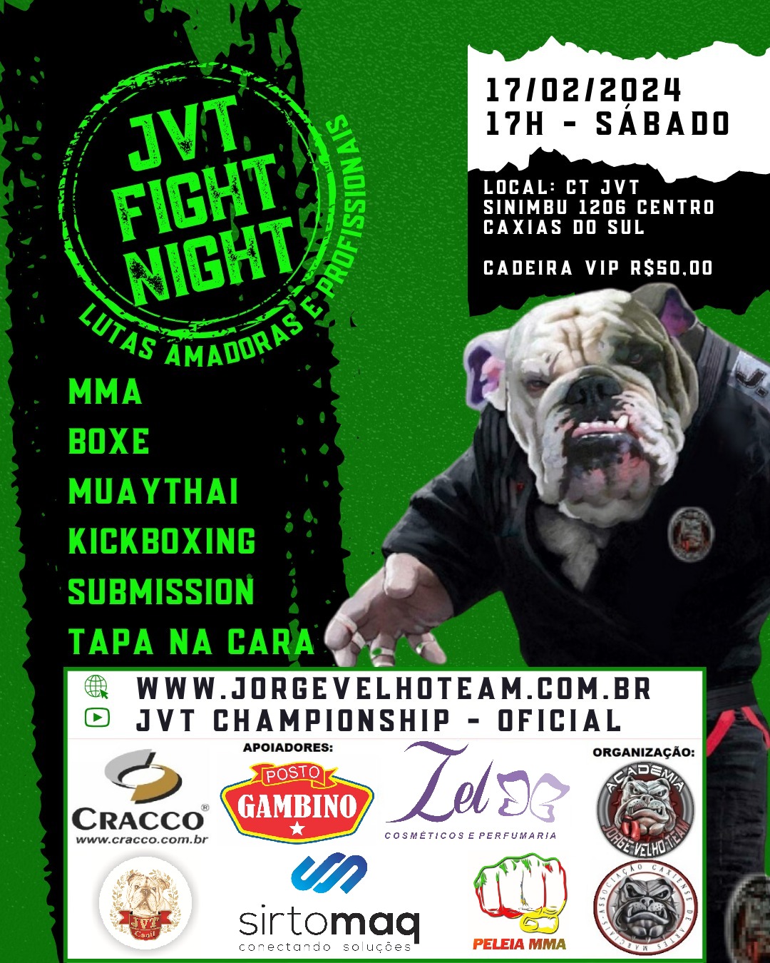 JVT FIGHT NIGHT III - Jorge Velho Team